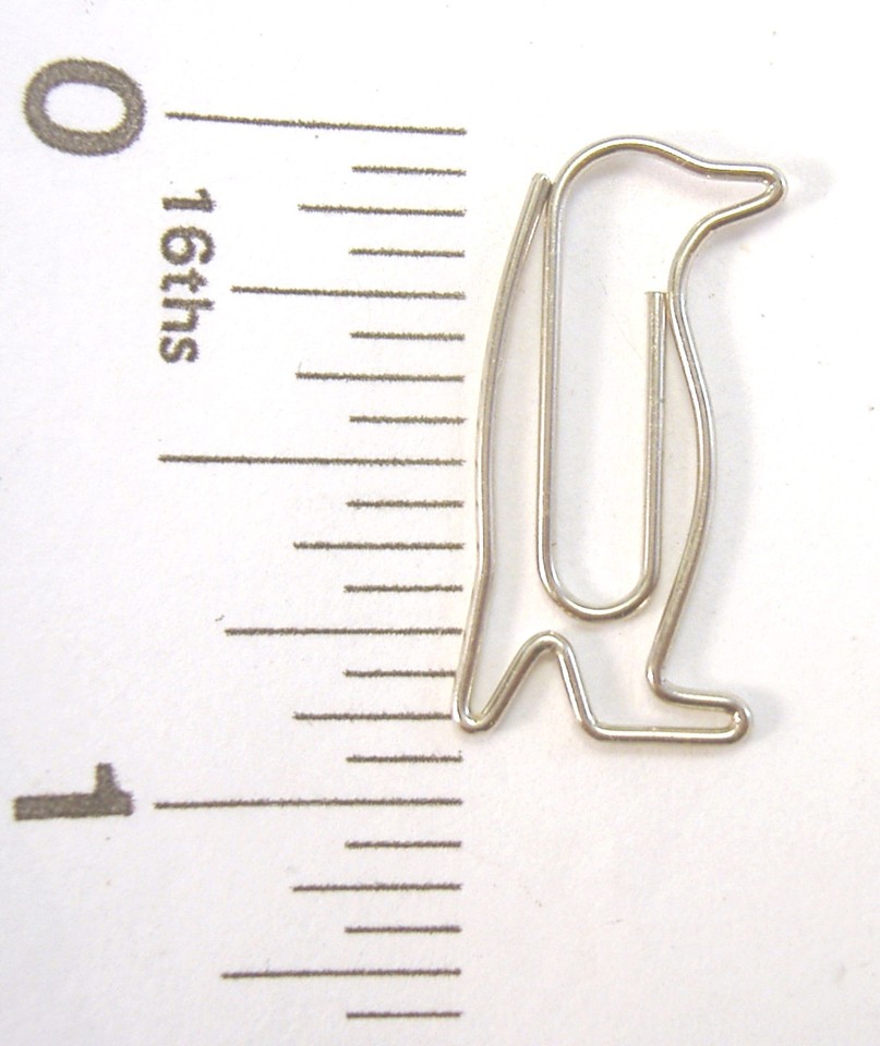 Paper clips Executive box 30 Midori D-Clip assorted animals METAL cat ...