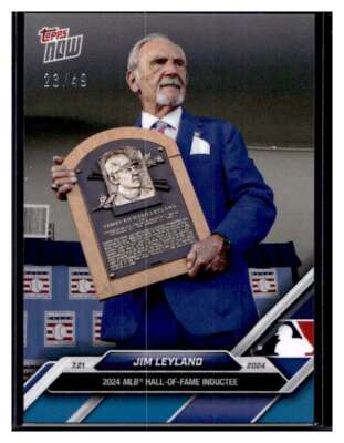 2024 Topps Now #448 Jim Leyland Blue Parallel #d /49 | eBay