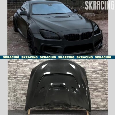 Real Carbon Fiber Engine Hood Bonnet Panel Cover For BMW M6 F06 F12 F13 ...