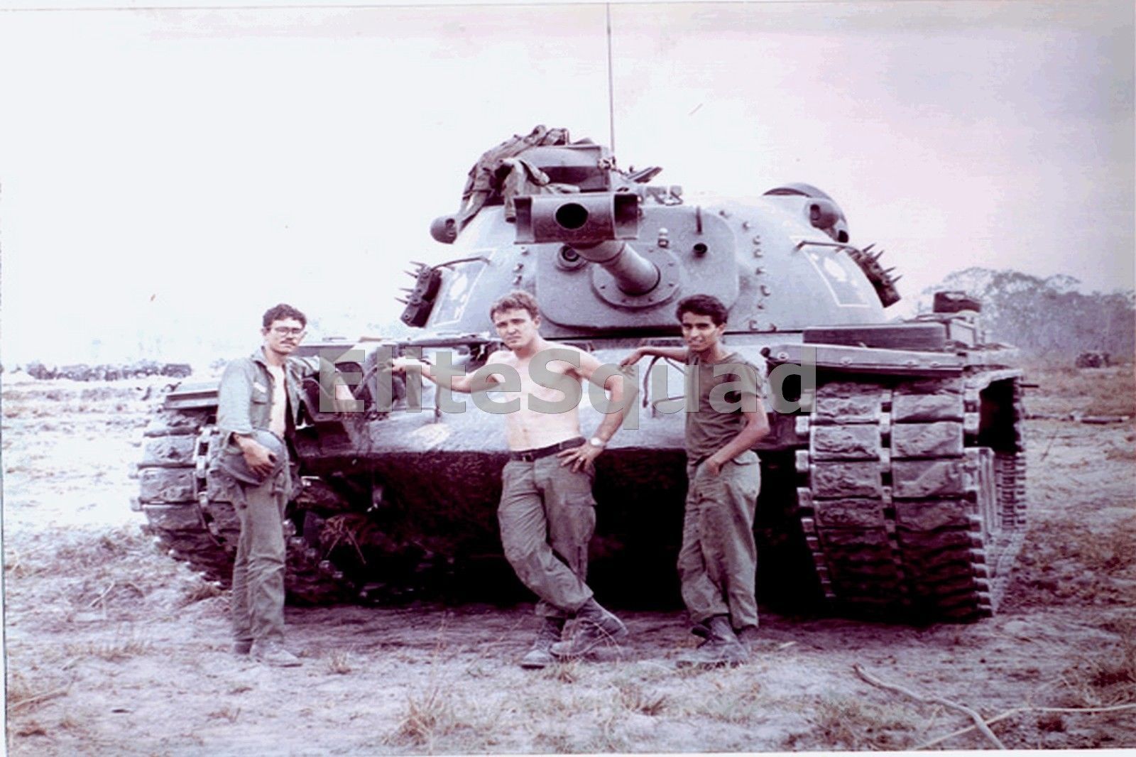 Vietnam War Photo An Patton Tank M48A3 of 2-34 Arm on FSB 1967 #525 | eBay