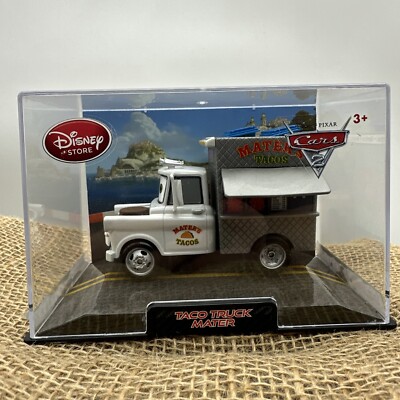 Disney Store Taco Truck Mater Cars 2 Die Cast Car In Collector's Case ...