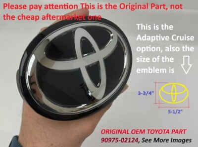 FITS TOYOTA COROLLA GRILLE FRONT EMBLEM 90975-02124 OEM 2019 20 21 22 ...