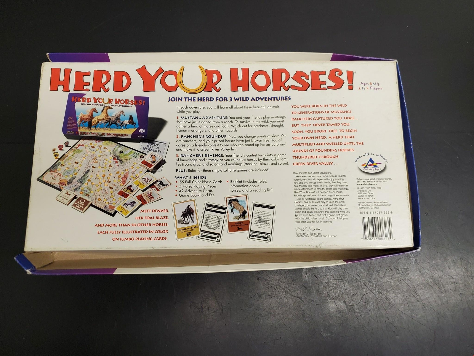 Herd Your Horses!Artistoplay Board Game Informational Fun Game-Learn ...
