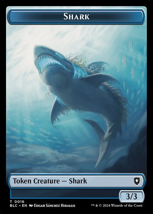 Bird - Shark 0011-0016 Double Sided Token Bloomburrow Token MTG Near ...