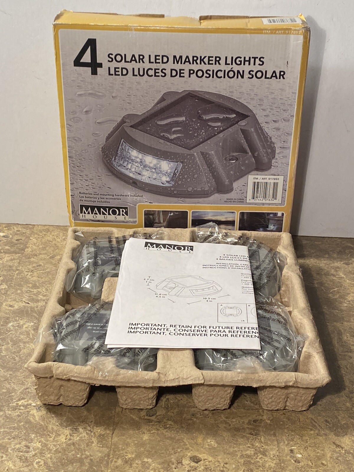 Manor House Solar LED Marker Lights, Deck Lights, Fence Lights ...