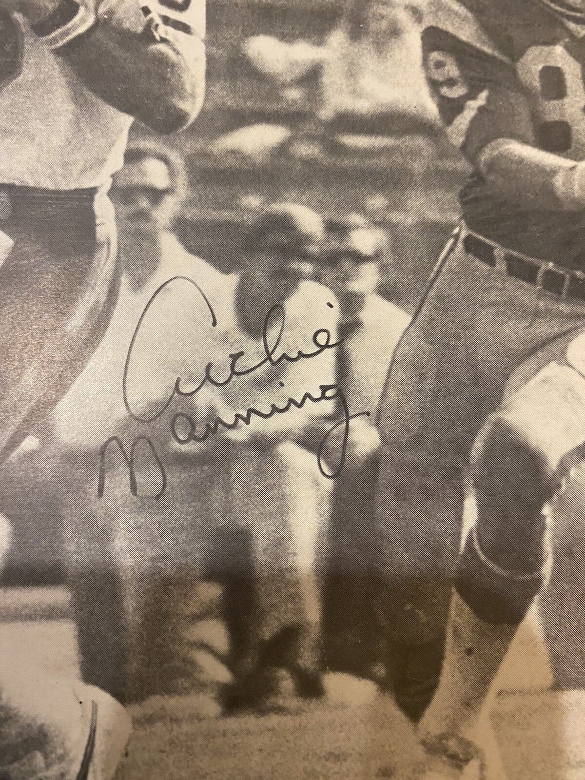 archie manning signed autograph 8x10 new orleans saints. Black Ink | eBay