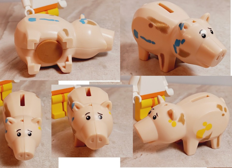 New LEGO HAMM Toy Story Pig Dirty Dirt Splotches SOW Farm Animal Bank ...