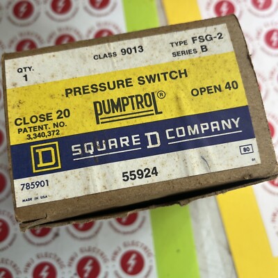 Pump Accessories & Parts - Square D Pressure Switch