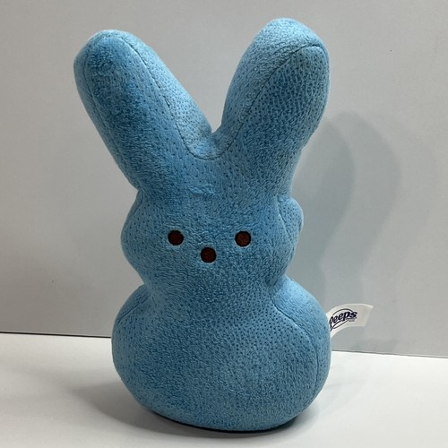 Peeps 9" Blue Plush Bunny Rabbit Easter Soft Stuffed Animal Beanie ...