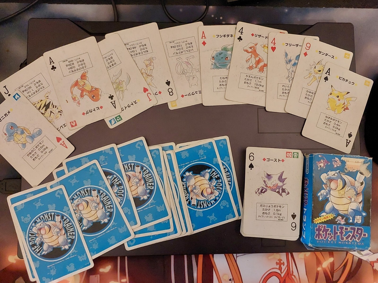 Pokemon Poker Deck Playing Cards Red And Blue Charizard | eBay Australia