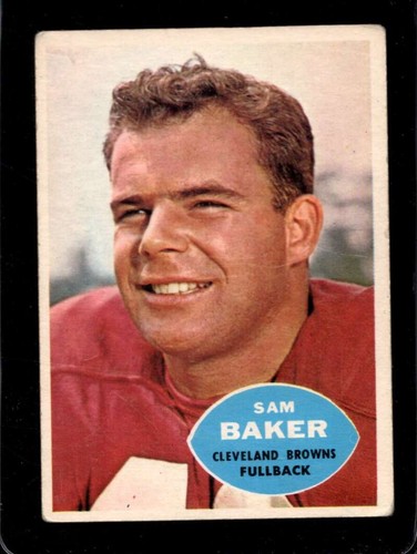 1960 TOPPS #24 SAM BAKER VGEX BROWNS *SBA9732 | eBay