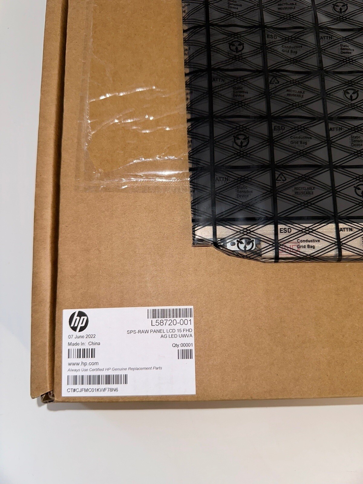 HP L58720-001 RAW PANEL LCD 15 FHD AG LED for sale online | eBay