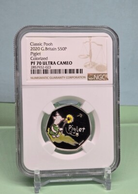 2020 UK 50p DISNEY'S CLASSIC POOH - PIGLET NGC PF70 UC COIN not niue | eBay