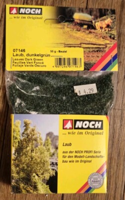 #07146 Noch Dark Green Foliage Model Railroad Layout Grass 1 -3/4 ...