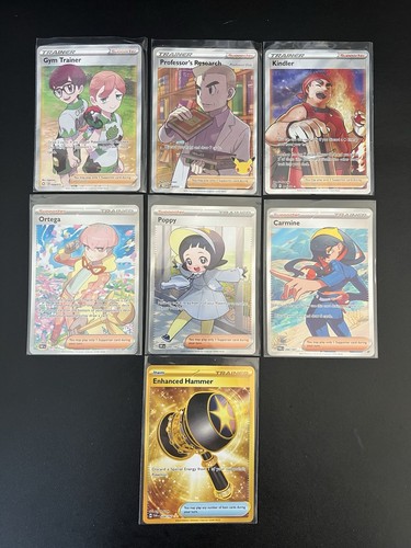 Pokémon Trainer Card Lot (7) - 3x IR, 3x SIR, 1x Hyper Rare Full Art ...