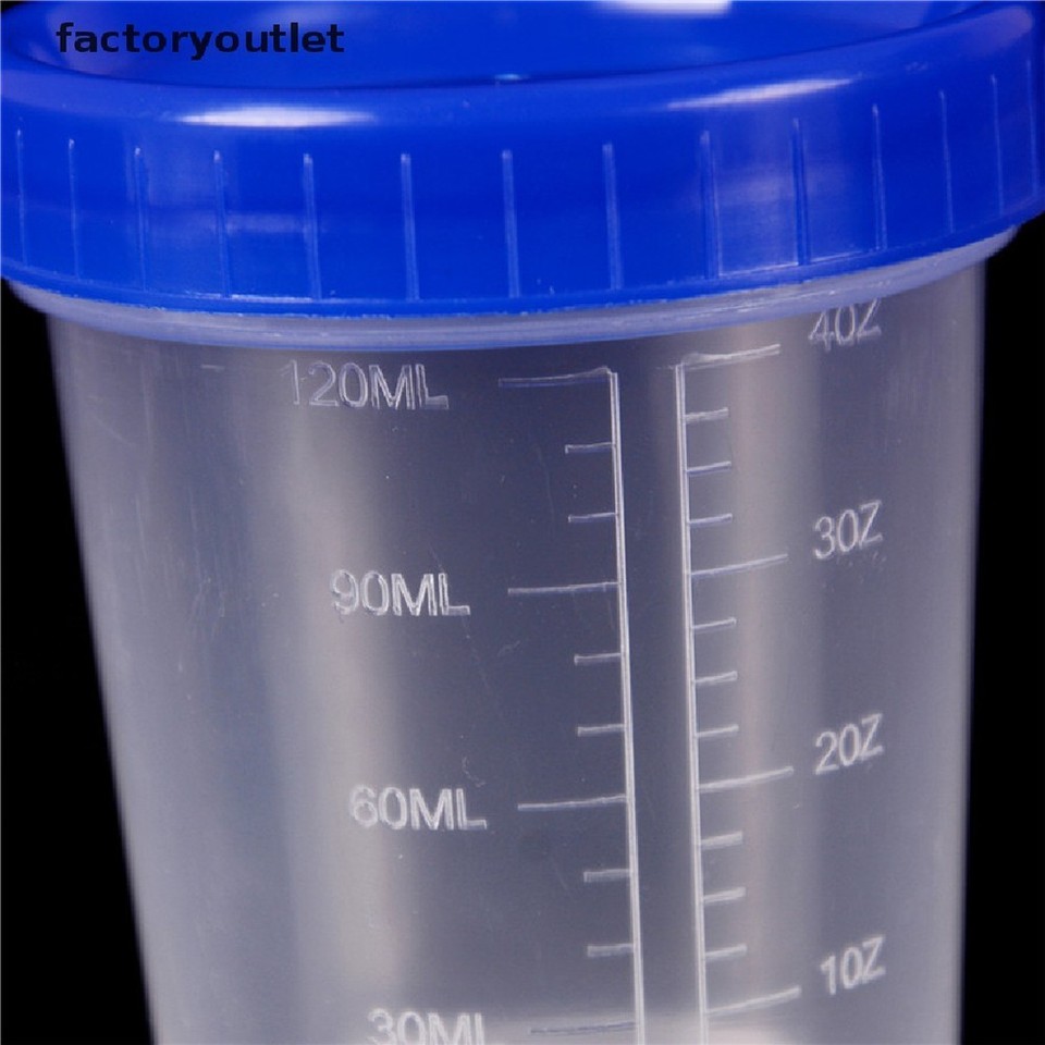 Measuring Cups Graduated Cups 10PCS 120ml DIY Plastic Specimen Pot Cup ...