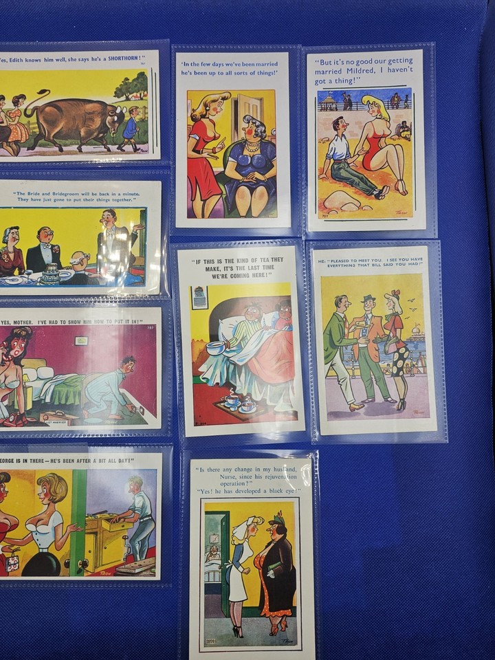 Saucy Seaside Postcards By Trow Bundle | eBay UK
