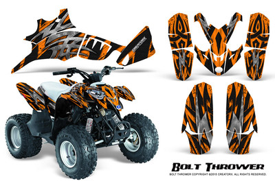 POLARIS PREDATOR 90 GRAPHICS KIT CREATORX DECALS BOLT THROWER ORANGE | eBay