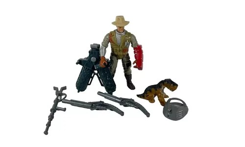 Jurassic Park Dinosaur Toy Alan Grant + Lycaenops with Gear Series 2 ...