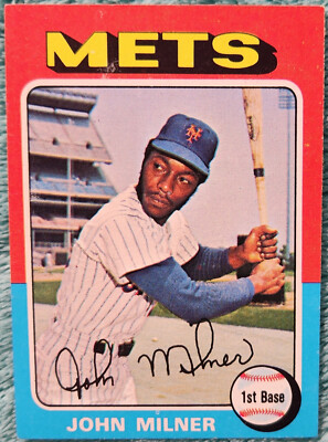 John Milner New York Mets 1975 Topps Mini Baseball Card #264 Ex+ | eBay