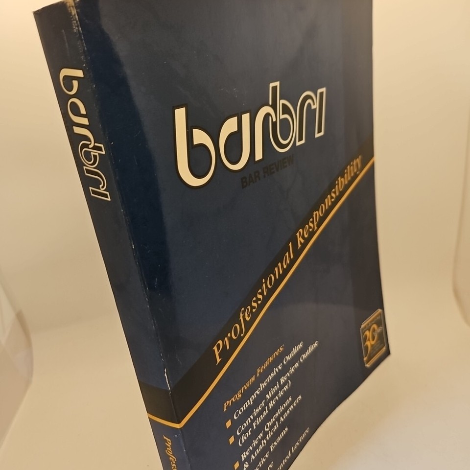 Barbri Bar Review Professional Responsibility 1997 | eBay