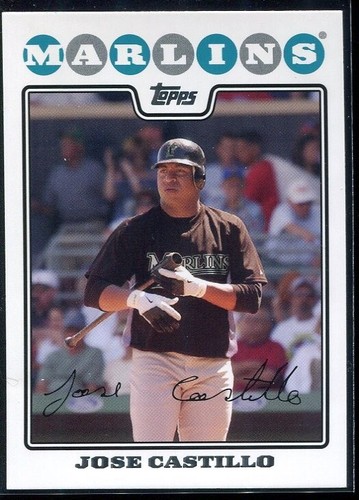 2008 Topps Baseball Jose Castillo #637 Florida Marlins | eBay