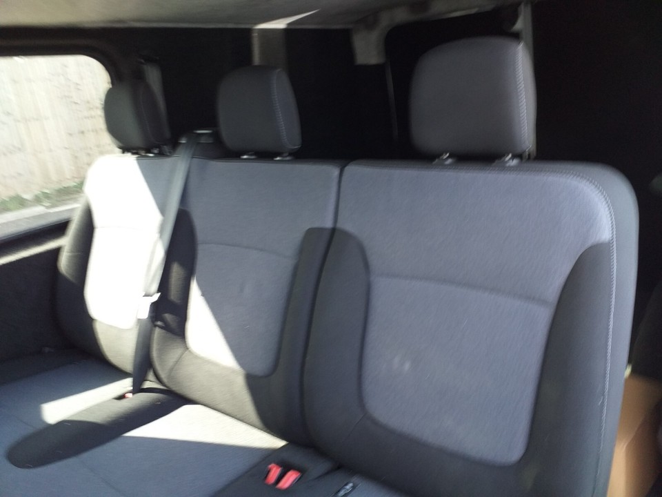 Row of 3 van back seats from renault traffic also fits other vans | eBay UK