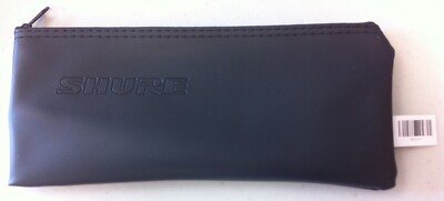 Shure Wired Microphone Bag Zipper Pouch Case, Black Vinyl - Standard ...