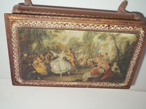ITALIAN STYLE WOOD 4 FOOTED DANCING MUSICAL JEWELRY GAMBAR BOX JAPAN | eBay