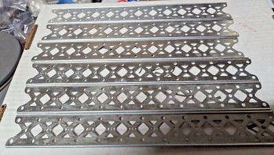 6 PC. ORIG CADMIUM A C Gilbert Erector "EX" 12 inch STRAIGHT Big ...