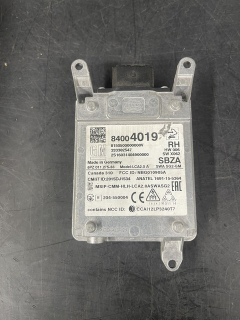 16 18 Tahoe Suburban Blind Spot Warning Sensor Modulel Right 2016 2018 ...