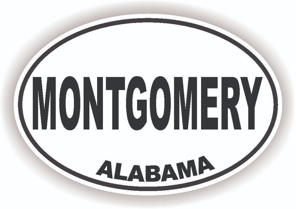 Montgomery Alabama Vinyl Decal Sticker State Car Truck Home AL South ...