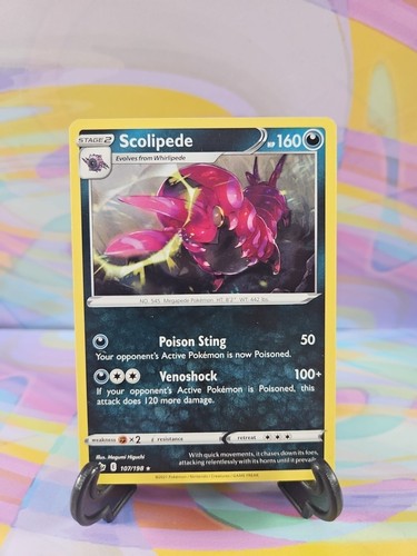 Pokemon TCG Chilling Reign | Scolipede 107/198 Rare | eBay