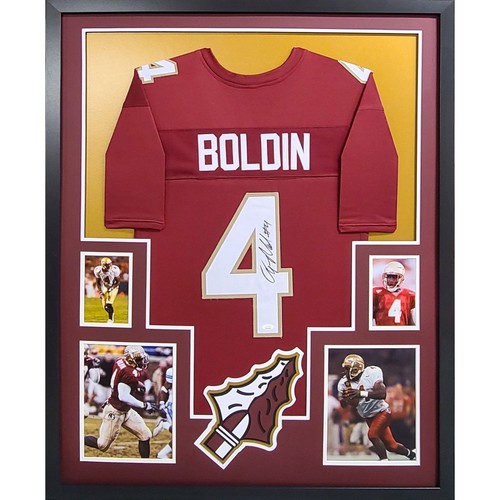 Anquan Boldin Framed Jersey JSA Autographed Signed Florida State ...