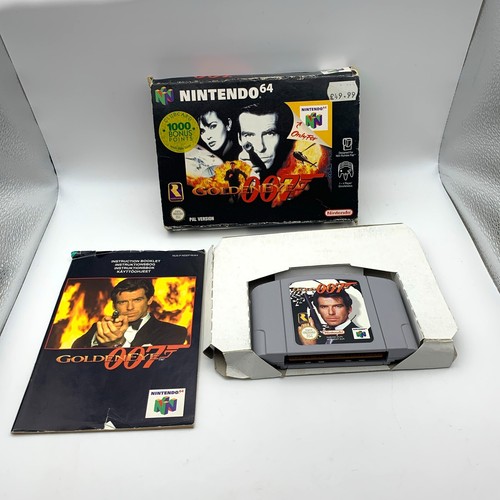 GOLDENEYE 007 PAL NINTENDO 64 N64 GENUINE JAMES BOND GOLDEN EYE TESTED ...