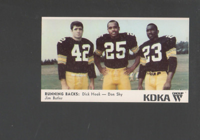 1968 KDKA Pittsburg Steelers Football Card #12 Running backs Near Mint ...