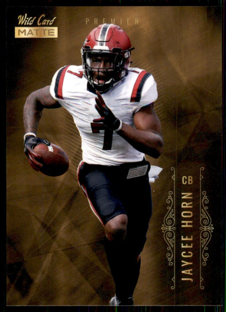 Jaycee Horn 2021 Wild Card Matte Gold Rookie #MBC-15 Parallel South Carolina | eBay