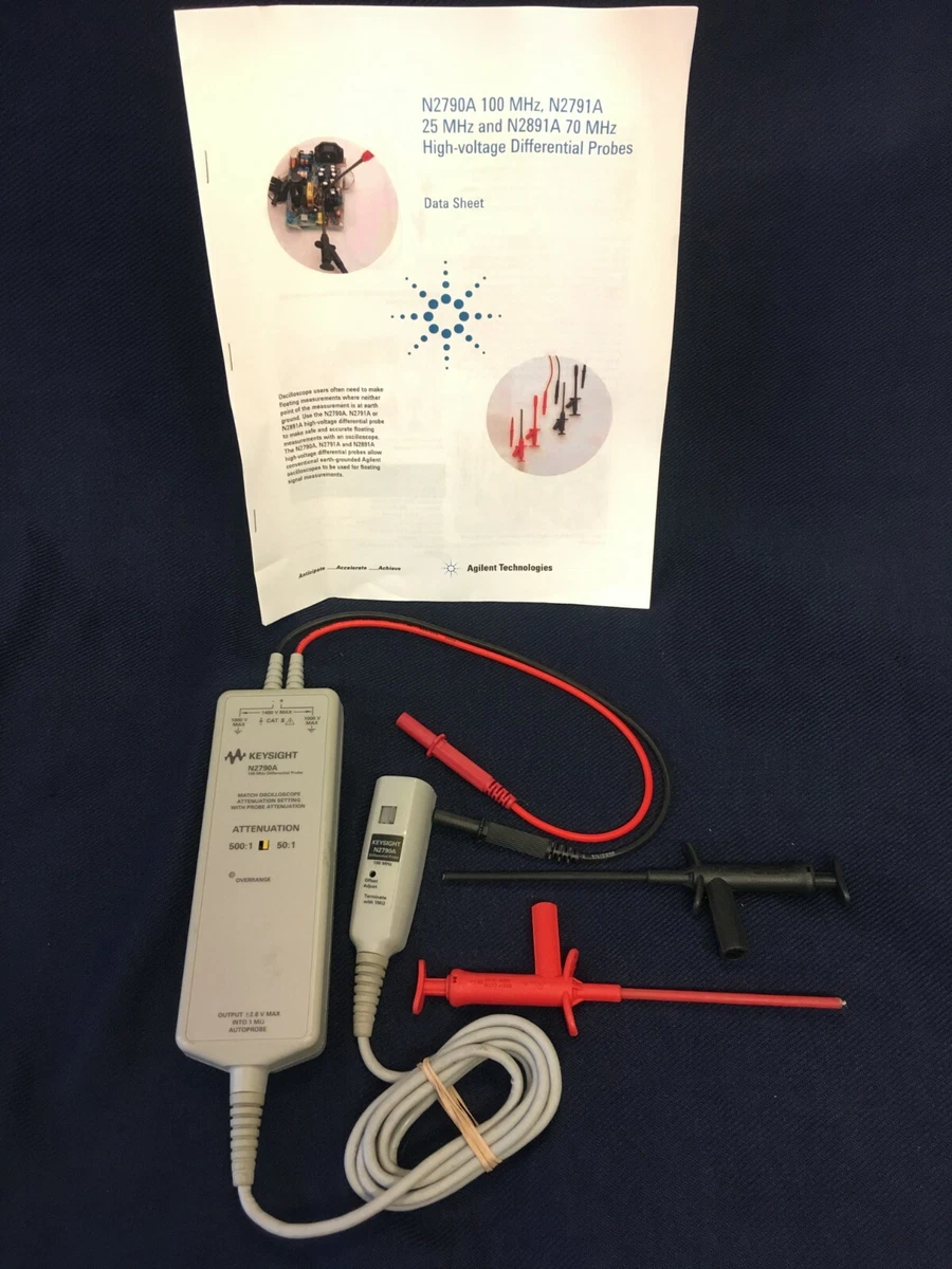N2790A High-Voltage Differential Probe, 100 MHz Keysight, 47% OFF