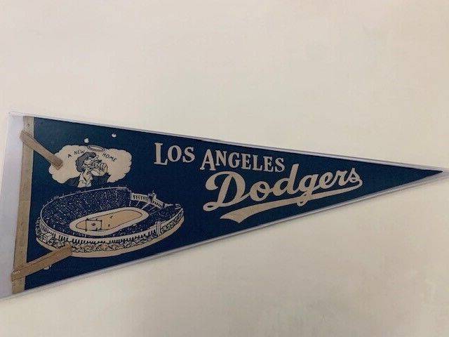 Amazing Vintage 1958 Los Angeles Dodgers Pennant!!! | eBay