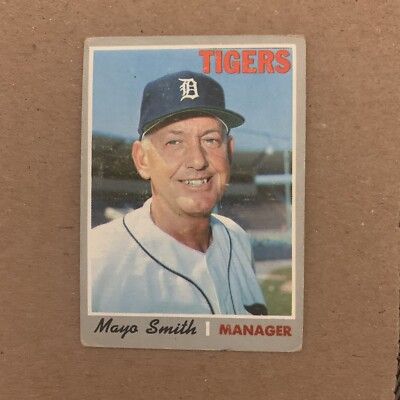1970 Topps Mayo Smith # 313 Detroit Tigers Baseball Card | eBay
