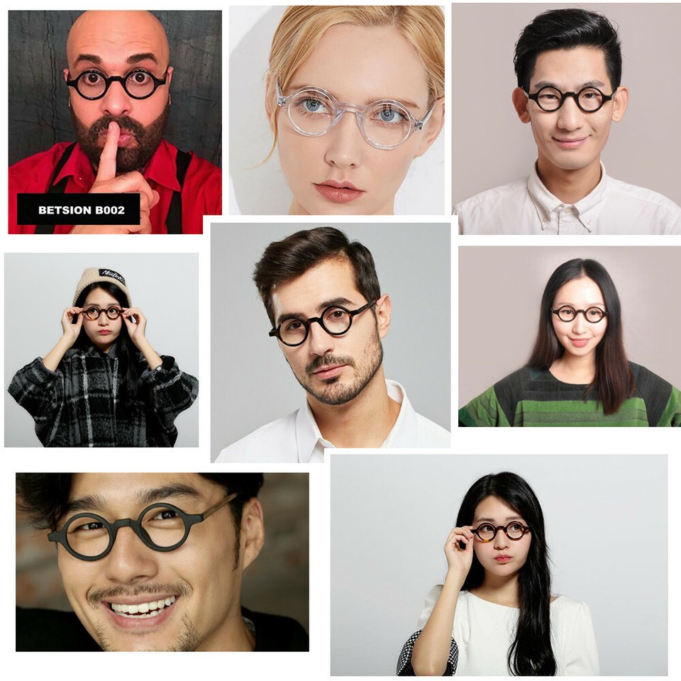 NEARSIGHTED Distance Glasses Hand Made Vintage Small Round 38mm Full ...