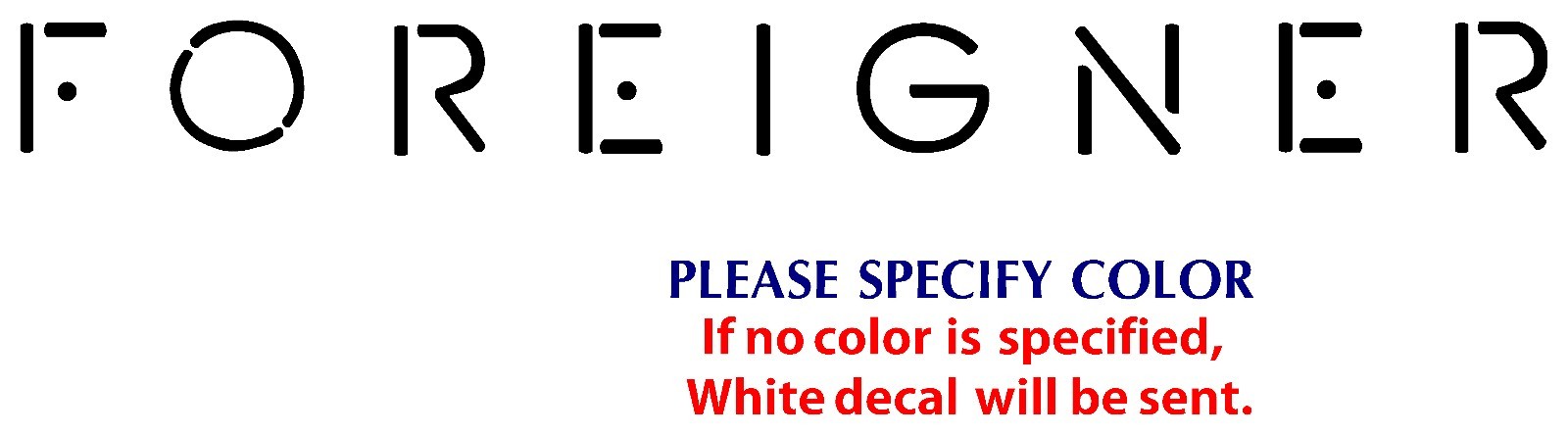 FOREIGNER Metal Music Rock Band Funny JDM Vinyl Sticker Decal Car ...