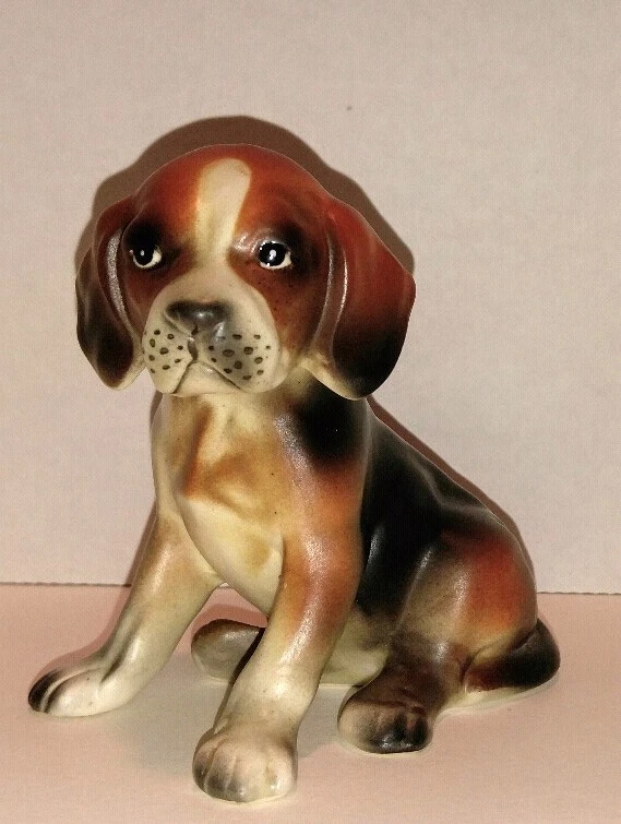 Collector porcelain beagle Dog. Made in Japan Used in very good ...