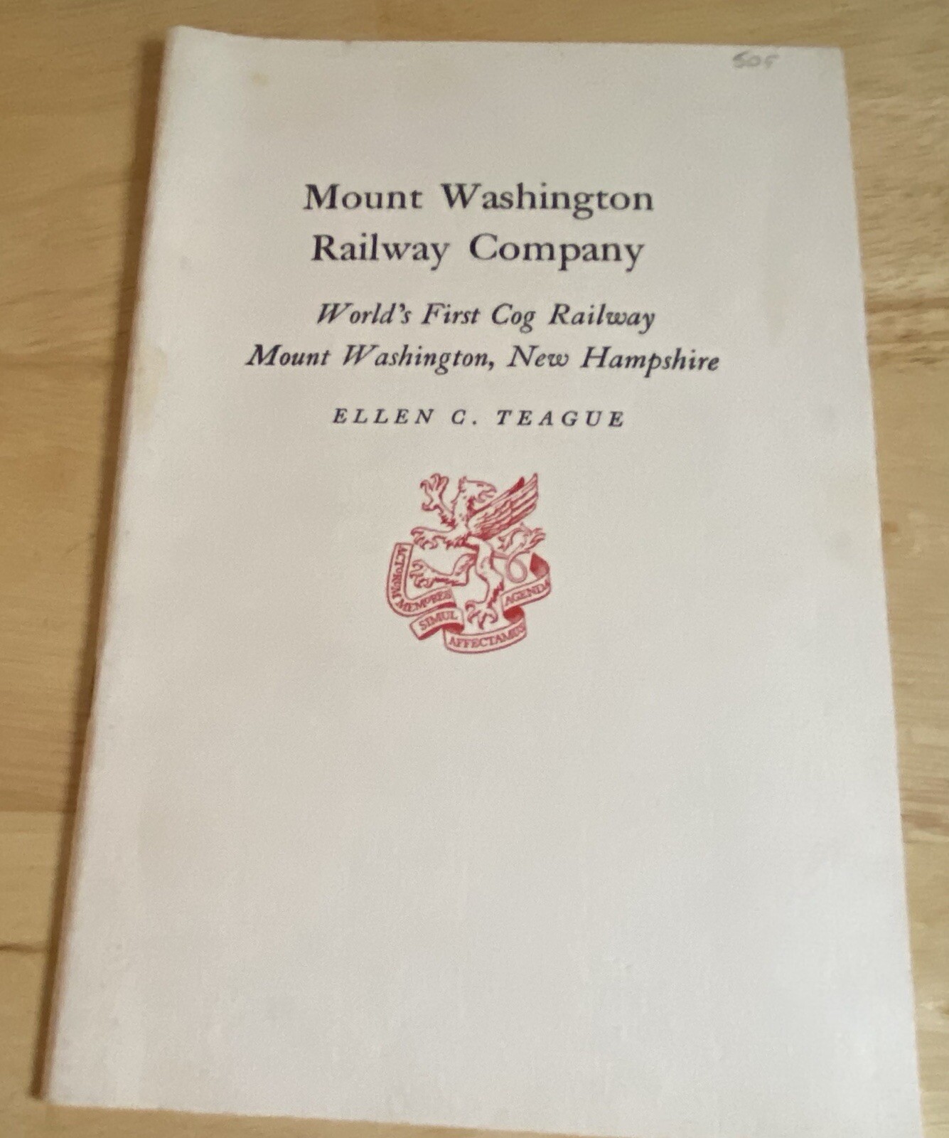 Mount Washington Railway Company, Cog, New Hampshire Ellen C. Teague ...