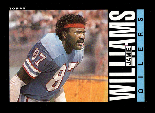 1985 Topps Jamie Williams #257 Houston Oilers Rookie NFL Football | eBay
