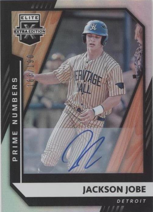 2021 Panini Elite Extra Edition - Jackson Jobe #3 Prime Numbers a ...