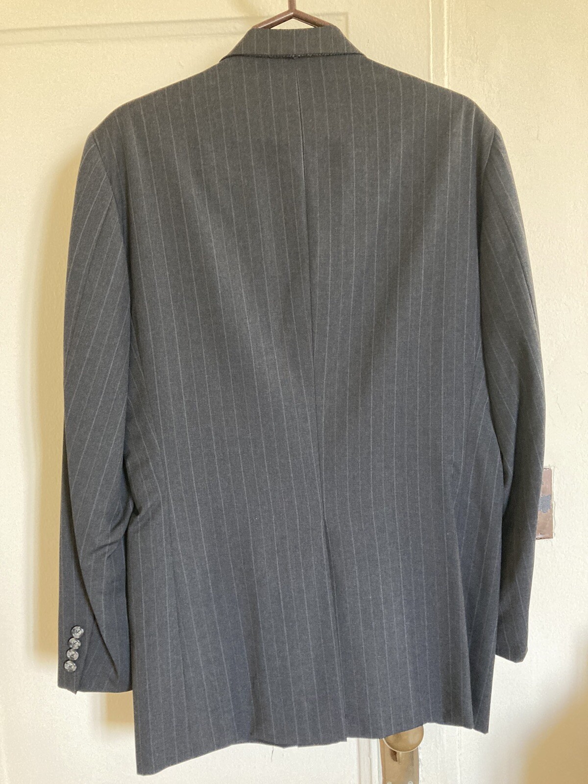 BRITCHES OF GEORGETOWN NEW SAMPLE DARK GRAY WOOL STRIPED BLAZER JACKET ...
