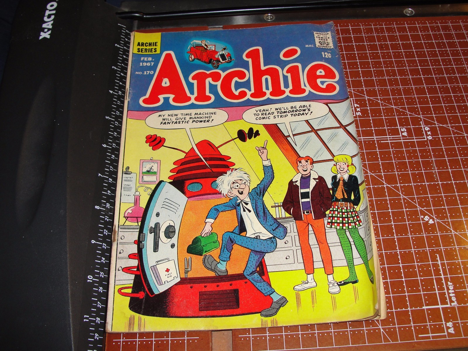 ARCHIE Comics #170 February 1967 BETTY Cover Time Machines - Dan ...