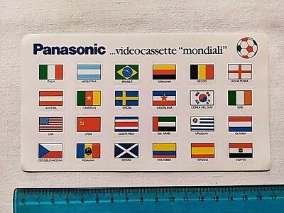 Panasonic Italy 90 World Cup Vintage 80s Old Sticker | eBay