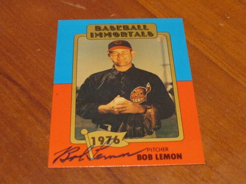 Bob Lemon Autographed Baseball Card JSA Auc Cert 4 | eBay